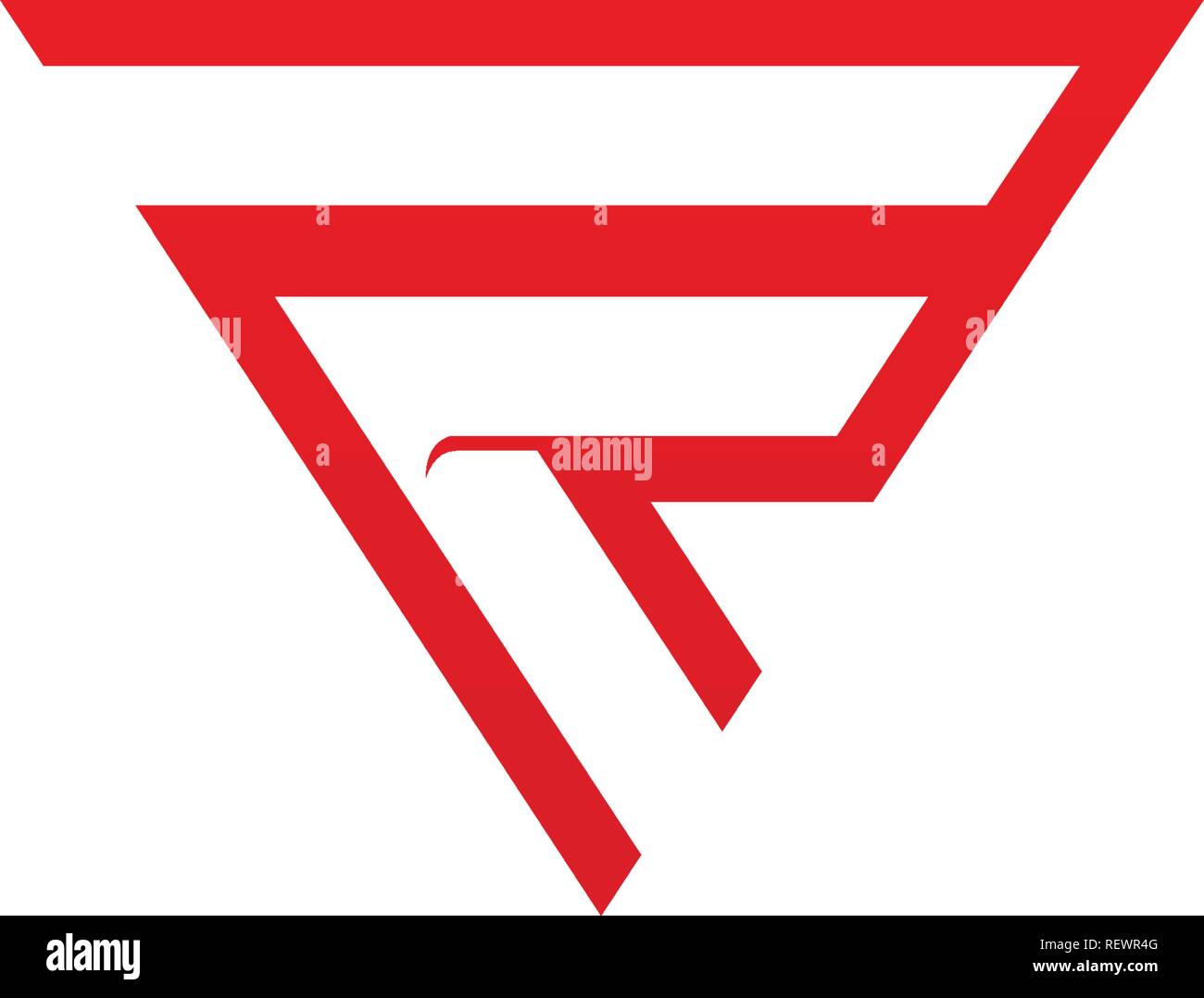 F logo letter template vector Stock Vector Image & Art - Alamy