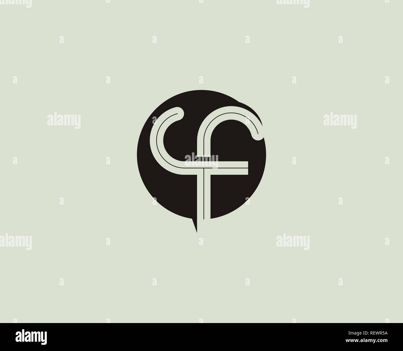 F logo letter template vector Stock Vector Image & Art - Alamy