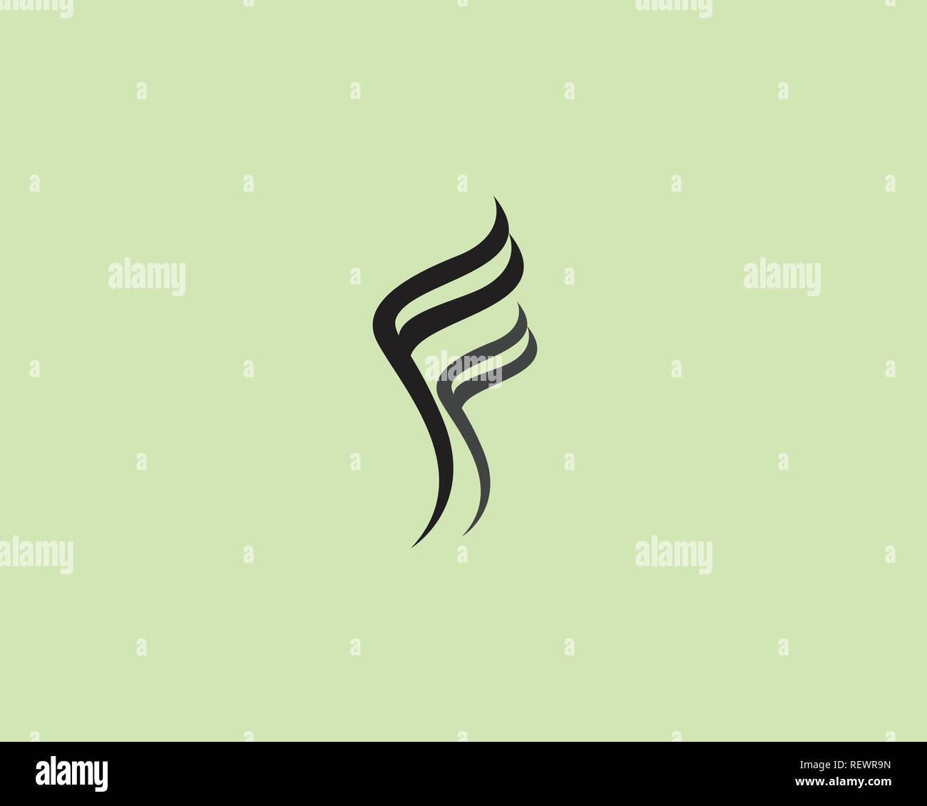 F logo letter template vector Stock Vector Image & Art - Alamy