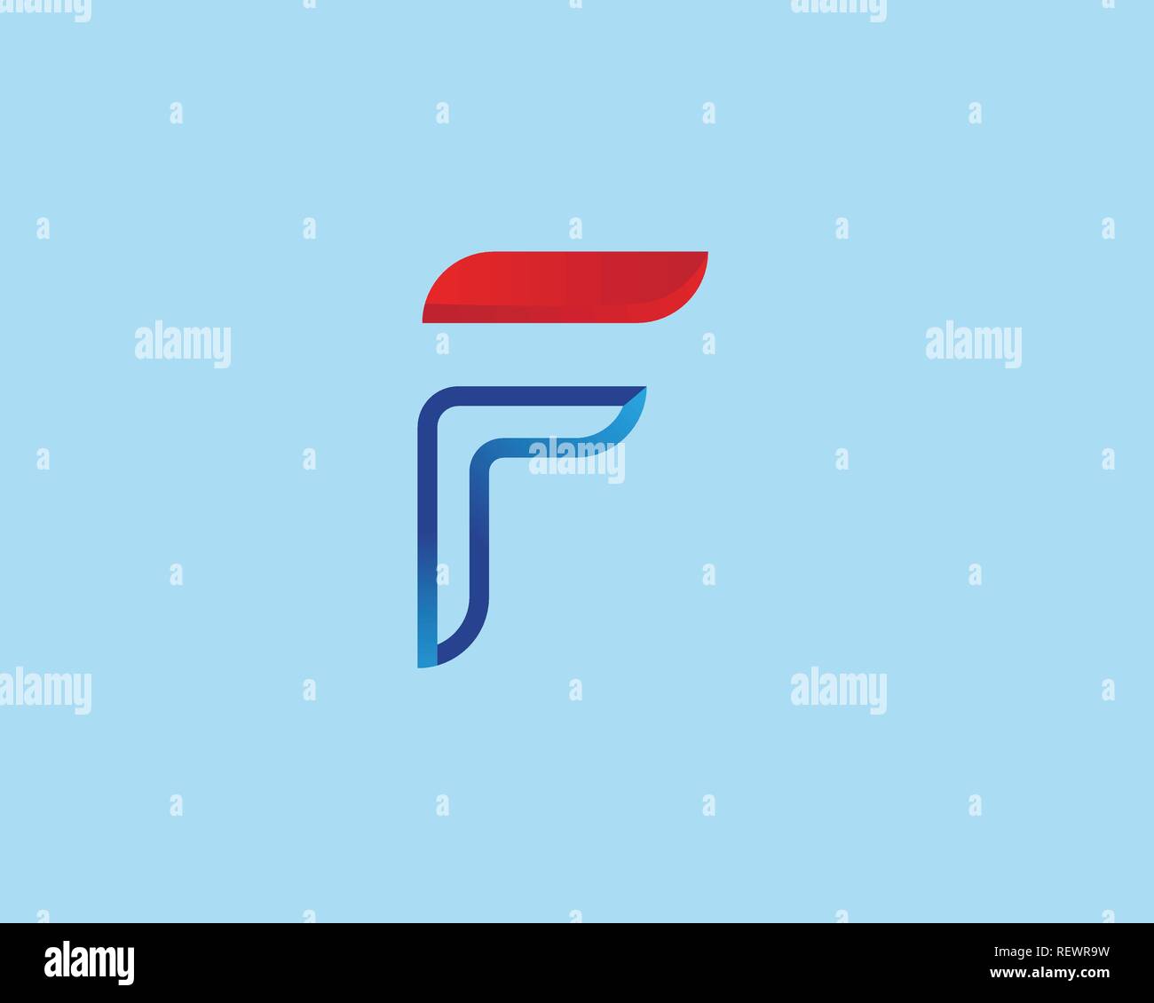 F logo letter template vector Stock Vector Image & Art - Alamy