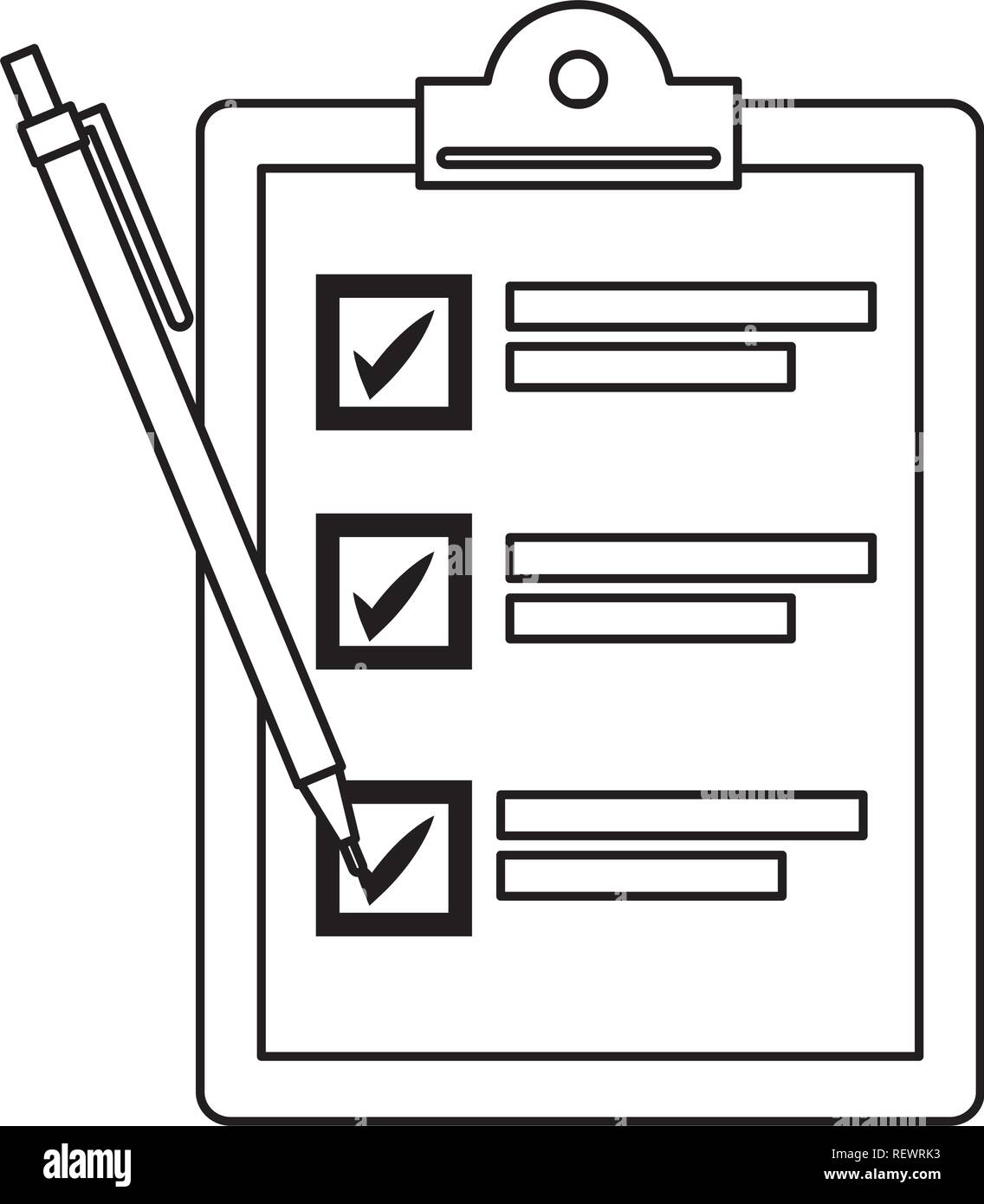 checklist table icon Stock Vector Image & Art - Alamy