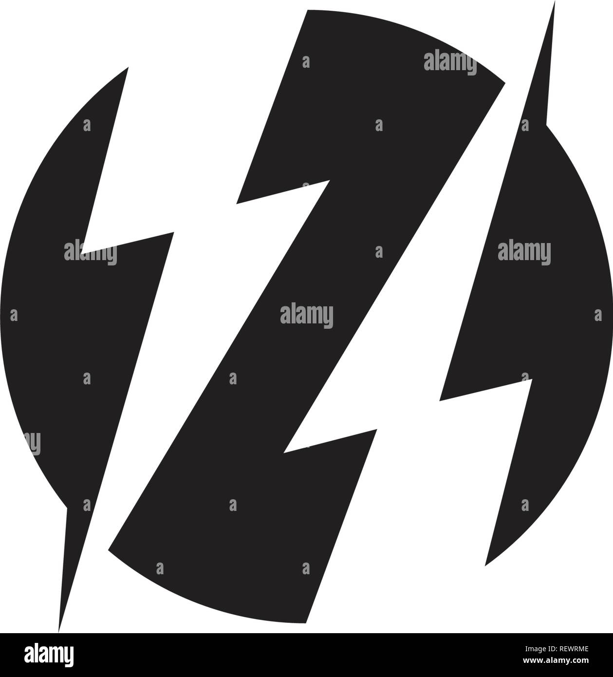 lightning logo icon and symbols Stock Vector Image & Art - Alamy