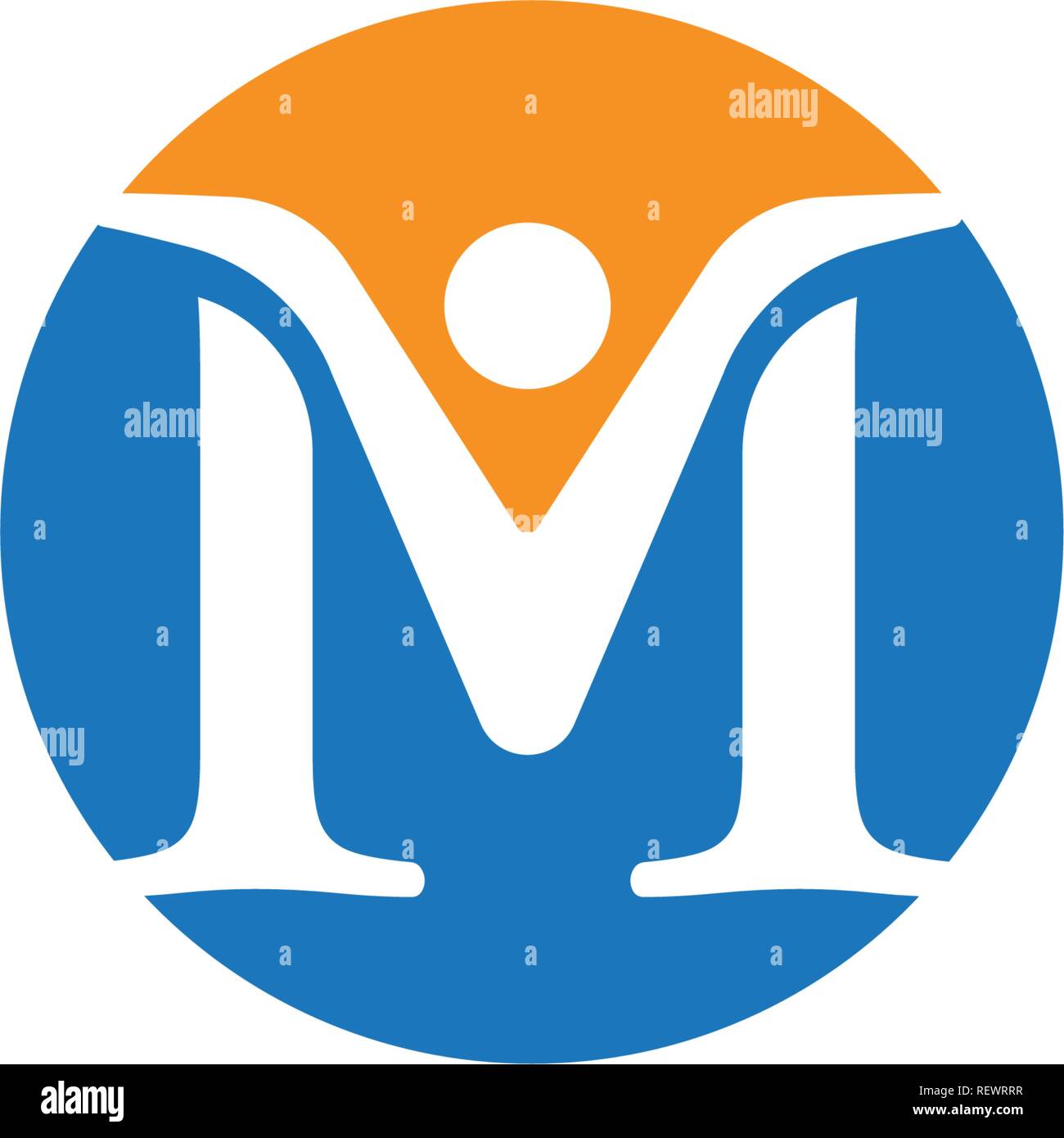M logo business icons such logos template Stock Vector Image & Art - Alamy