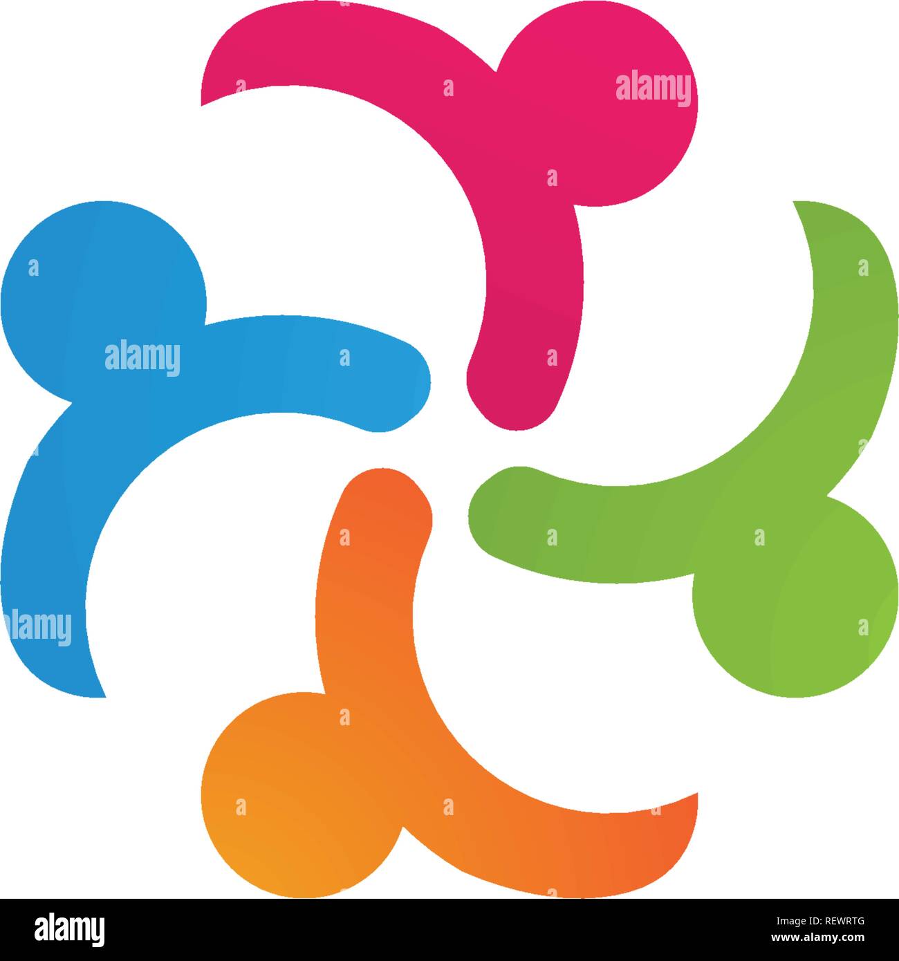 Team community unity group logo vector Stock Vector Image & Art - Alamy