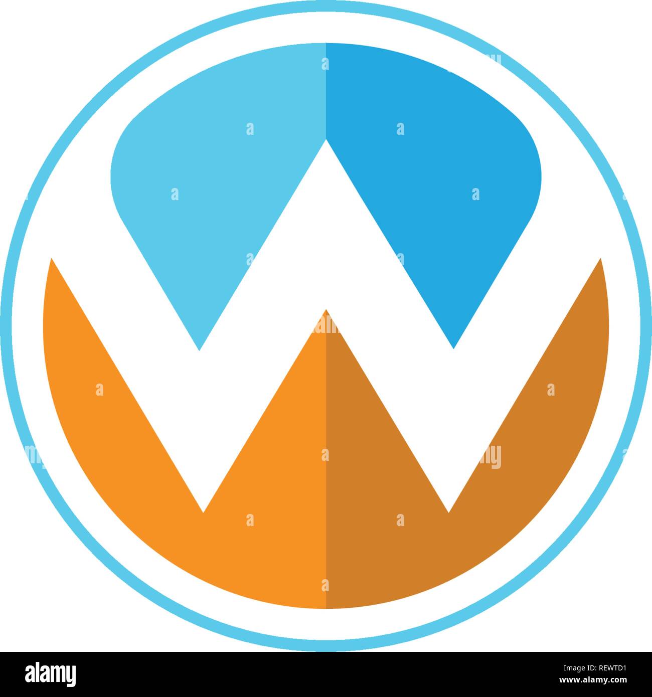 W letters business logo and symbols template Stock Vector Image & Art ...