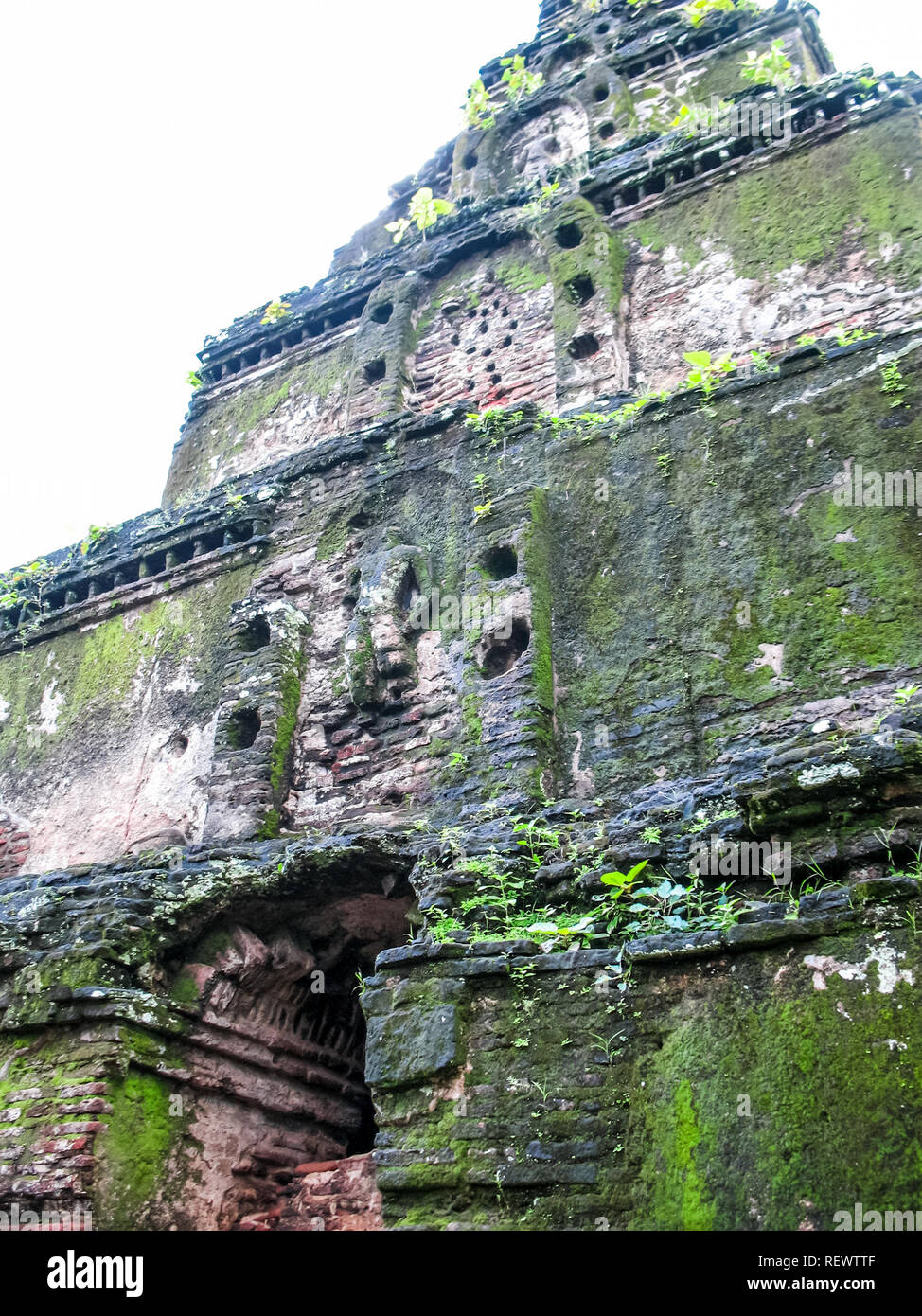 Polonnaruwa, Sri Lanka. The ruins of an ancient temple, traces of an ...