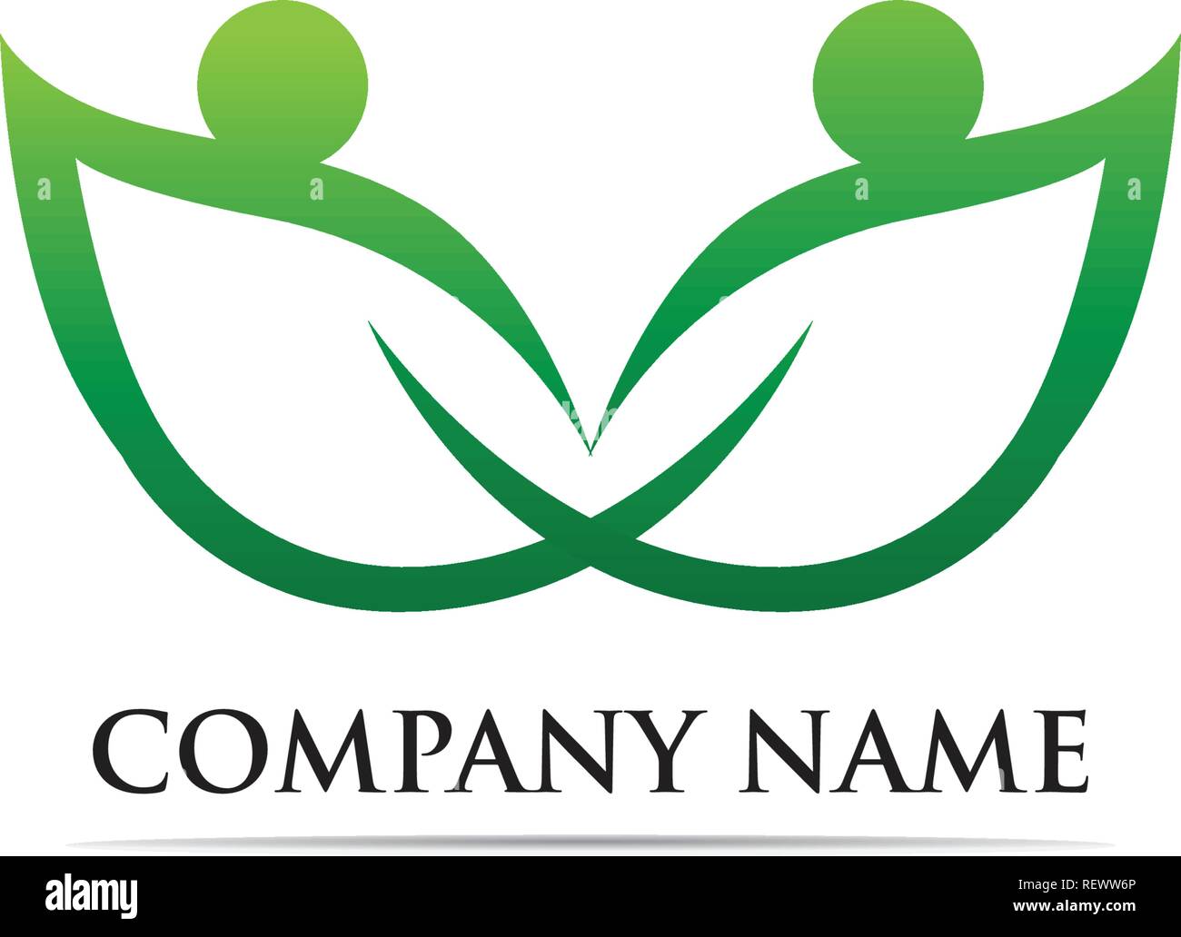 Go green leaf world logo vector Stock Vector Image & Art - Alamy