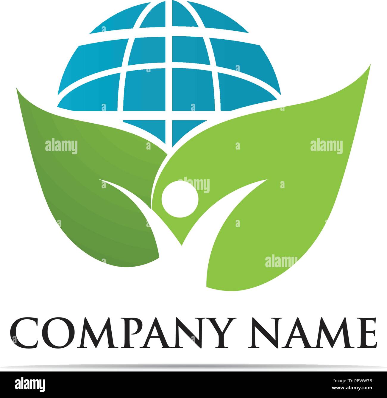 Go green leaf world logo vector Stock Vector Image & Art - Alamy