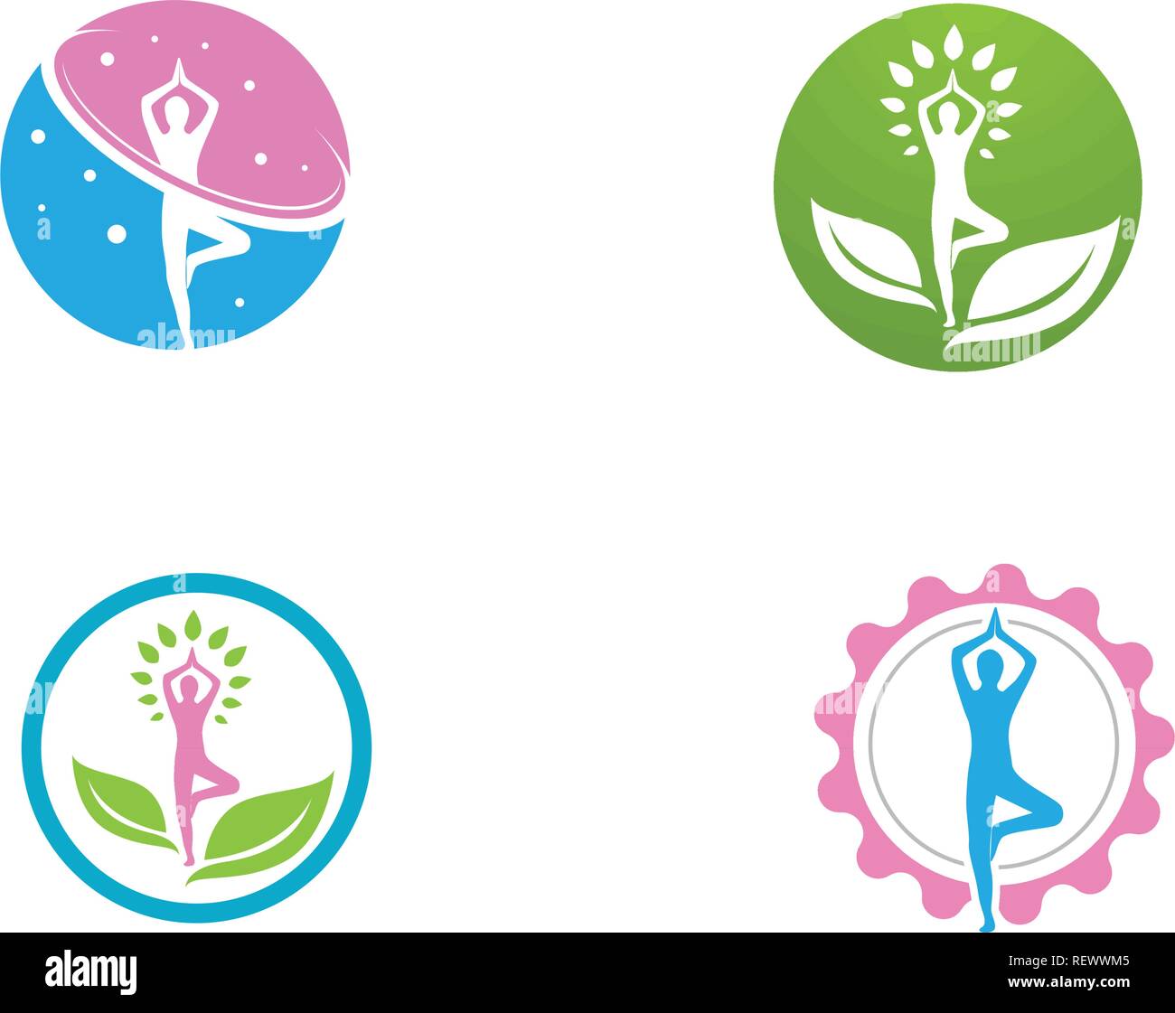 Yoga team Cut Out Stock Images & Pictures - Alamy