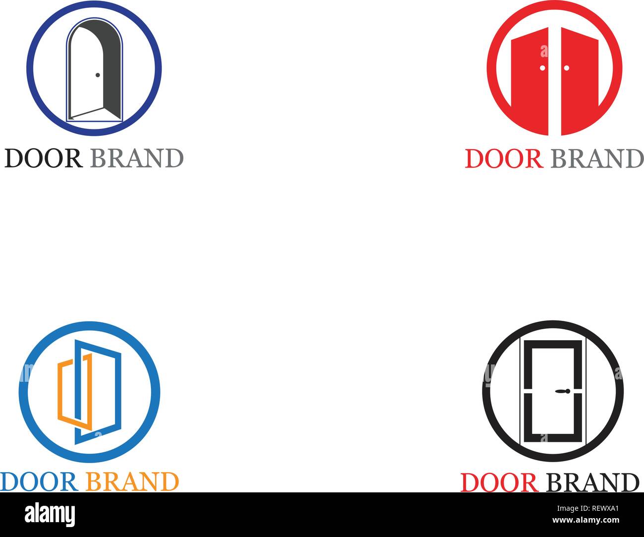 door logo vector template Stock Vector Image & Art - Alamy
