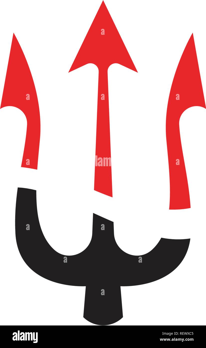 Magic tridenth trisula logo vector Stock Vector Image & Art - Alamy