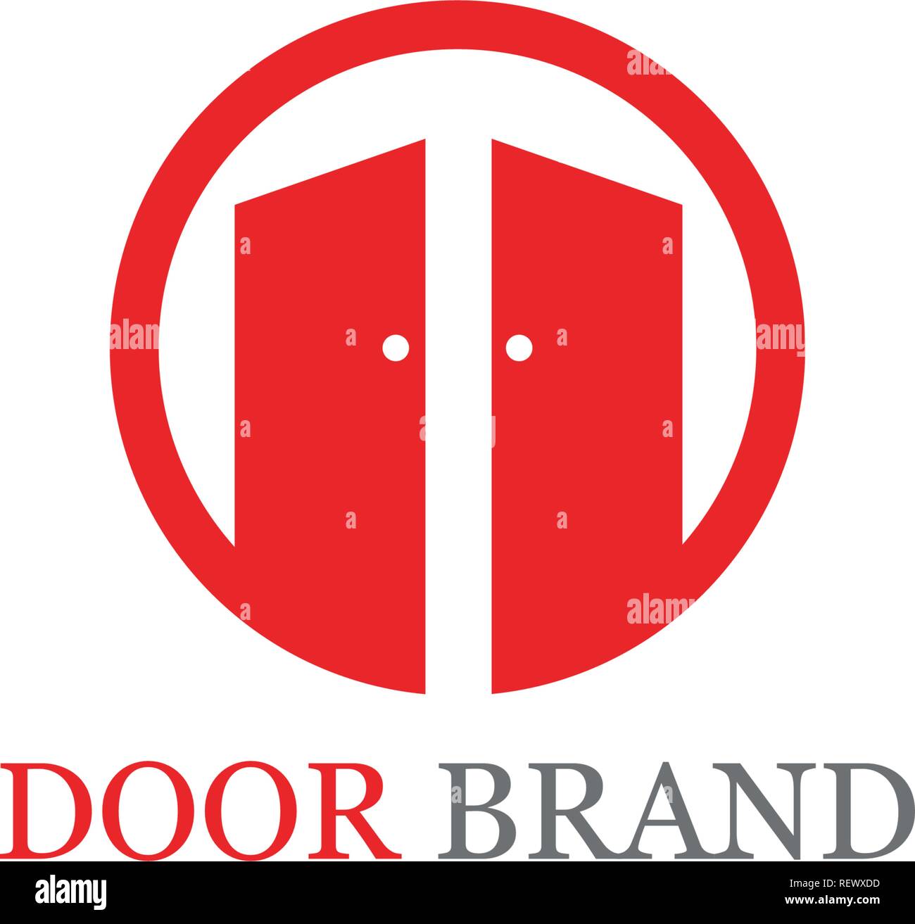 door logo vector template Stock Vector Image & Art - Alamy