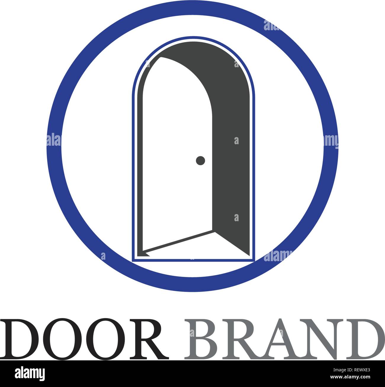 door logo vector template Stock Vector Image & Art - Alamy