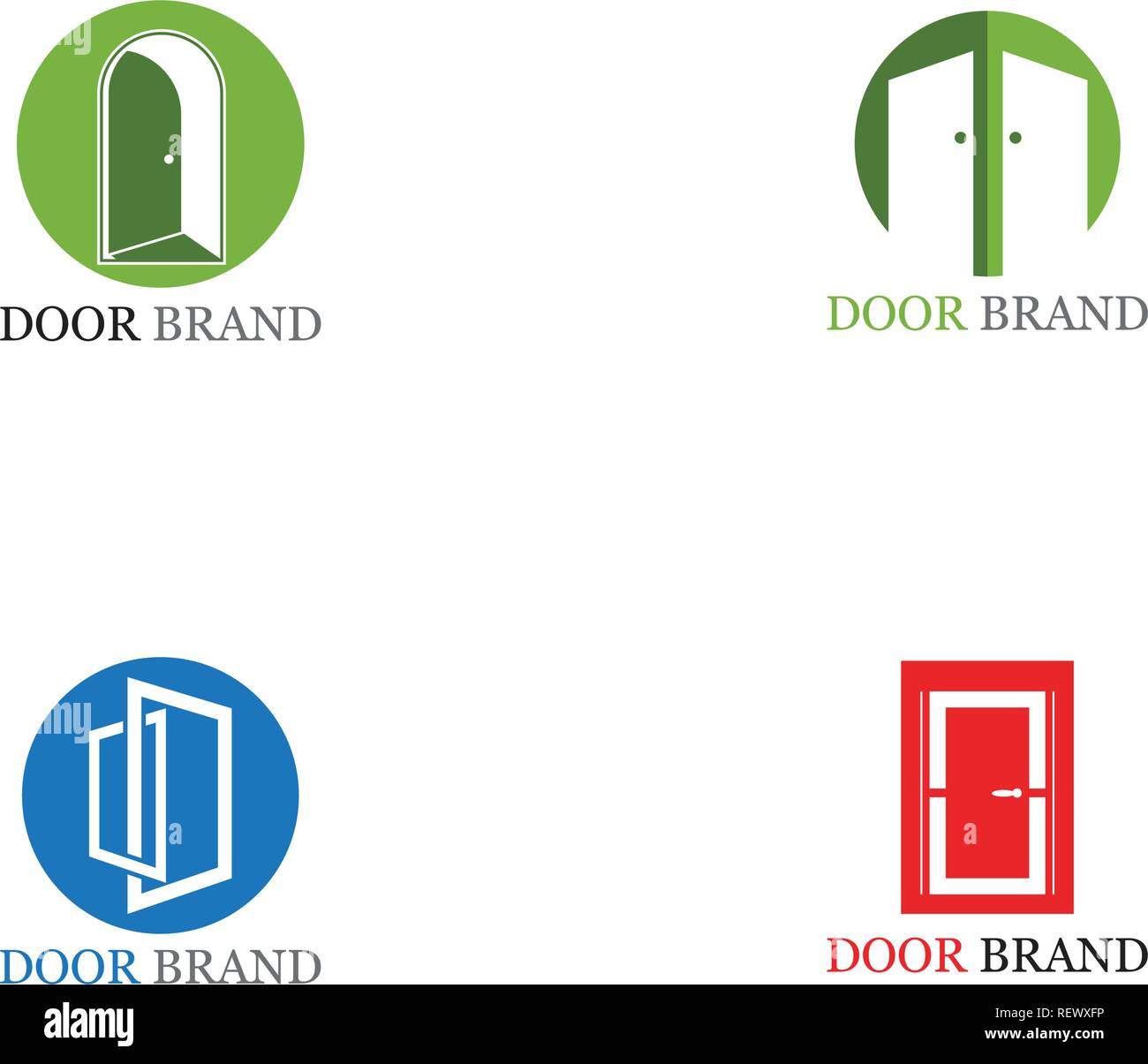 door logo vector template Stock Vector Image & Art - Alamy