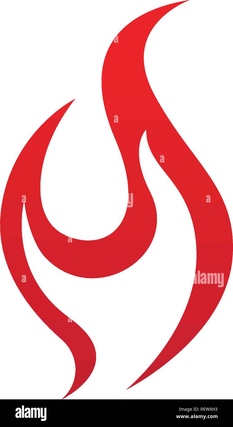 Fire flame Logo Template vector icon Oil, gas and energy logo concept ...