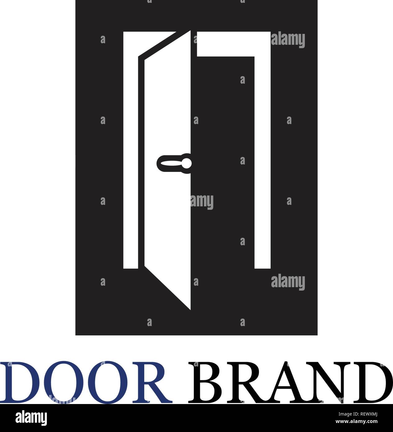 door logo vector template Stock Vector Image & Art - Alamy