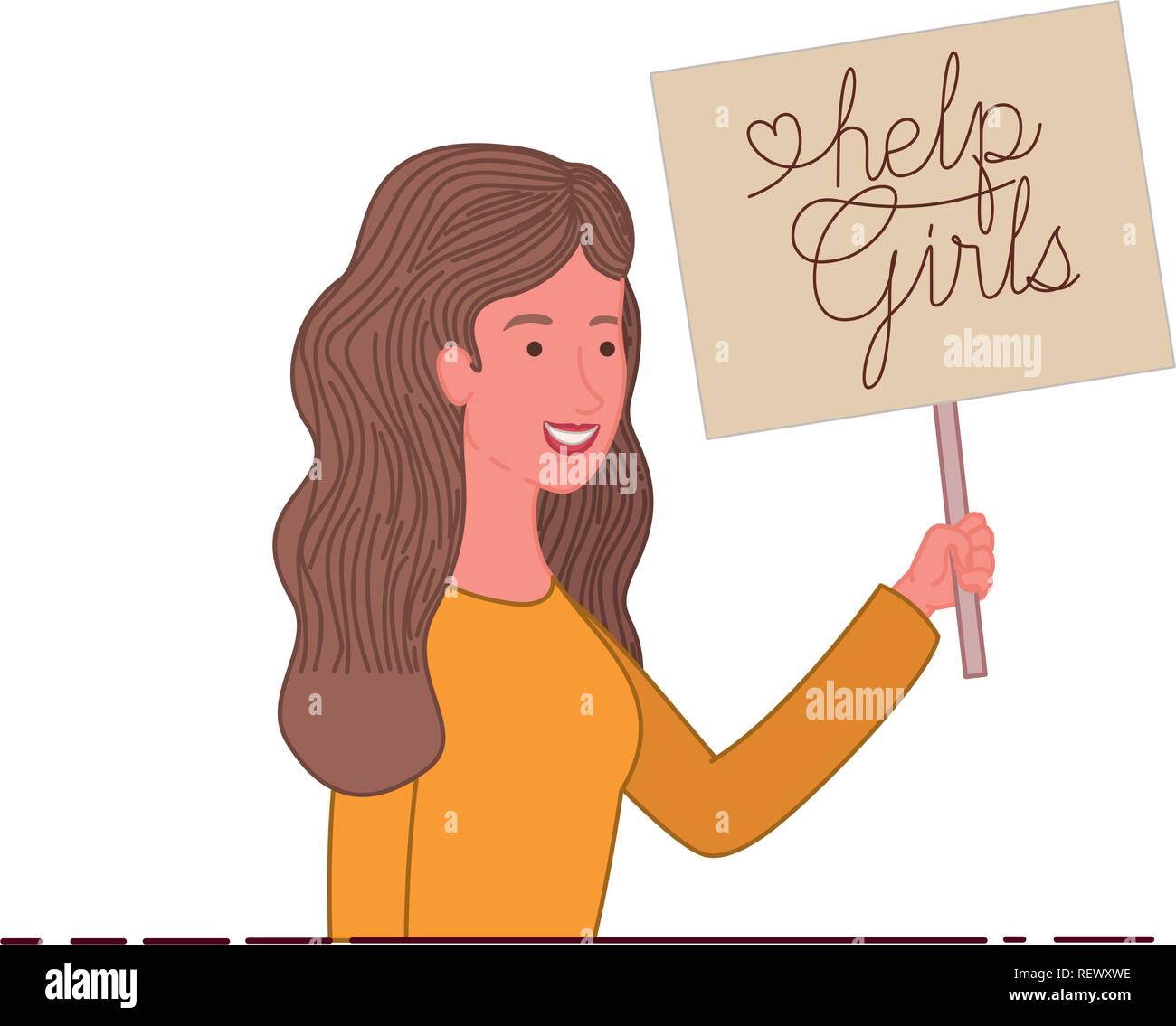 Womens help Stock Vector Images - Alamy