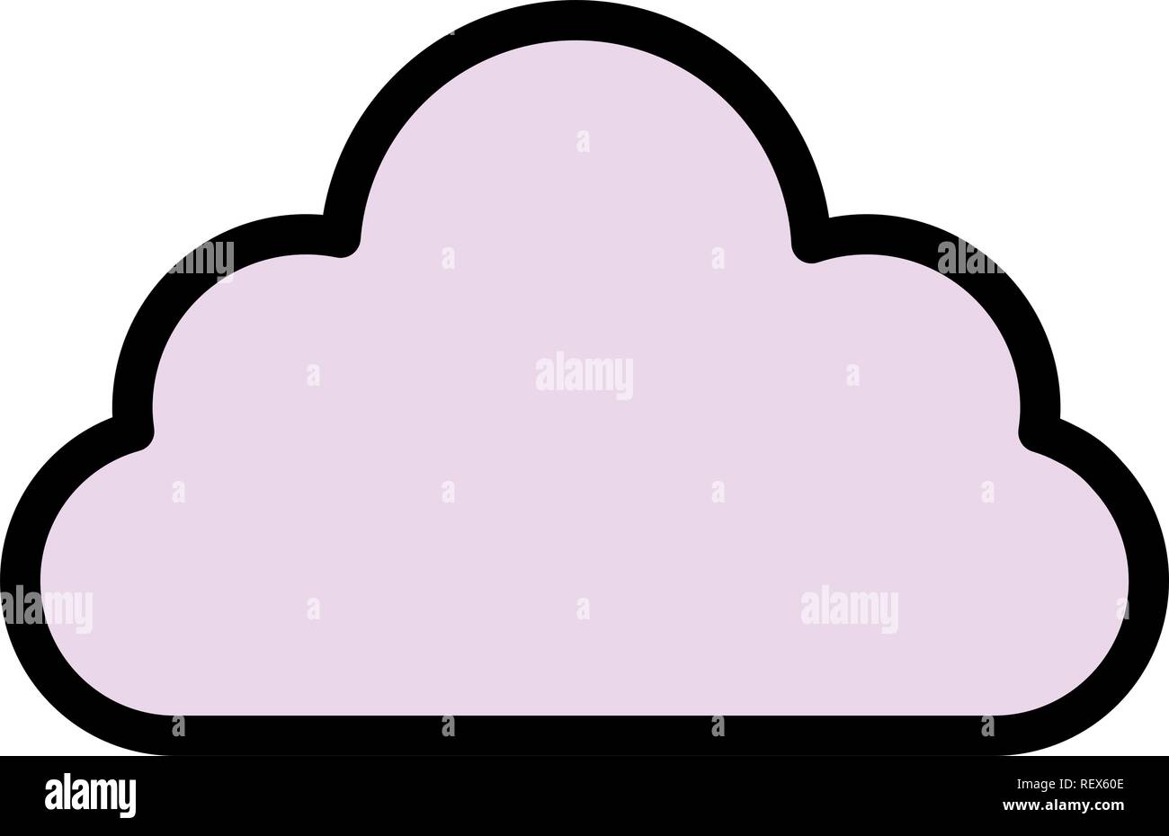 cloud icon over white background, vector illustration Stock Vector ...