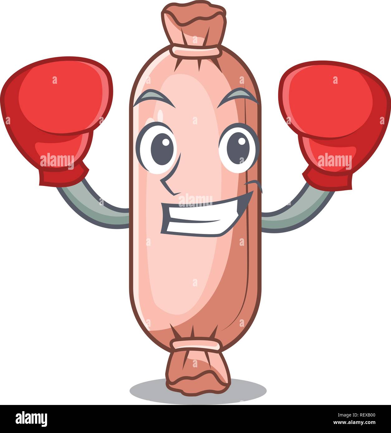 Boxing bolster on the funny cartoon shape Stock Vector Image & Art - Alamy