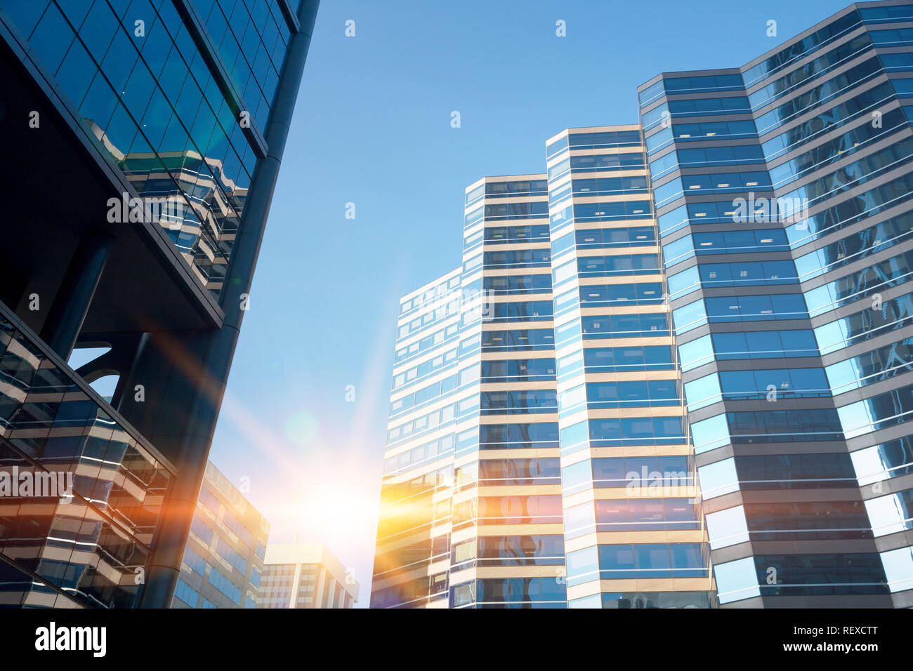 Media user interface with graphs and diagrams on modern cityscape Stock ...