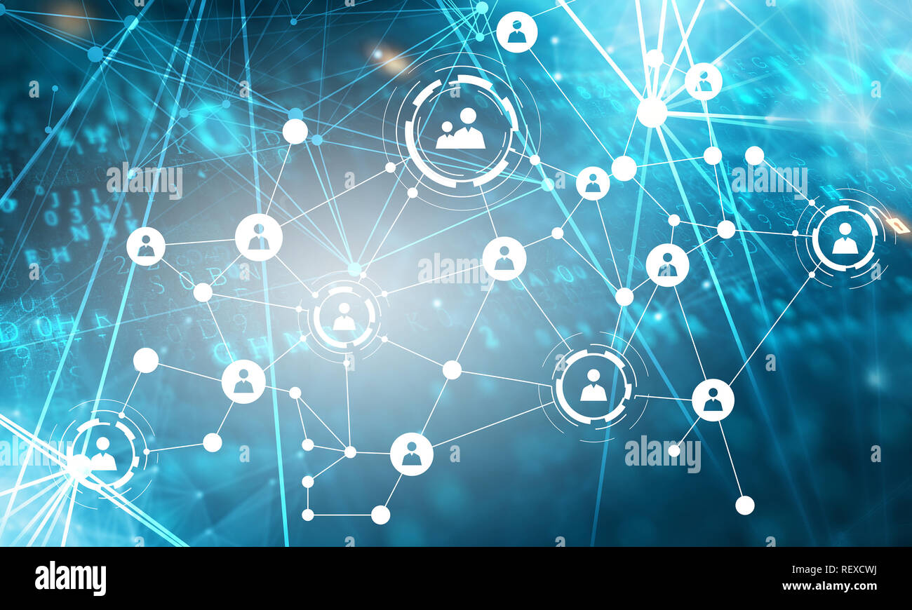 Connection grid as networking concept. 3D rendering Stock Photo - Alamy