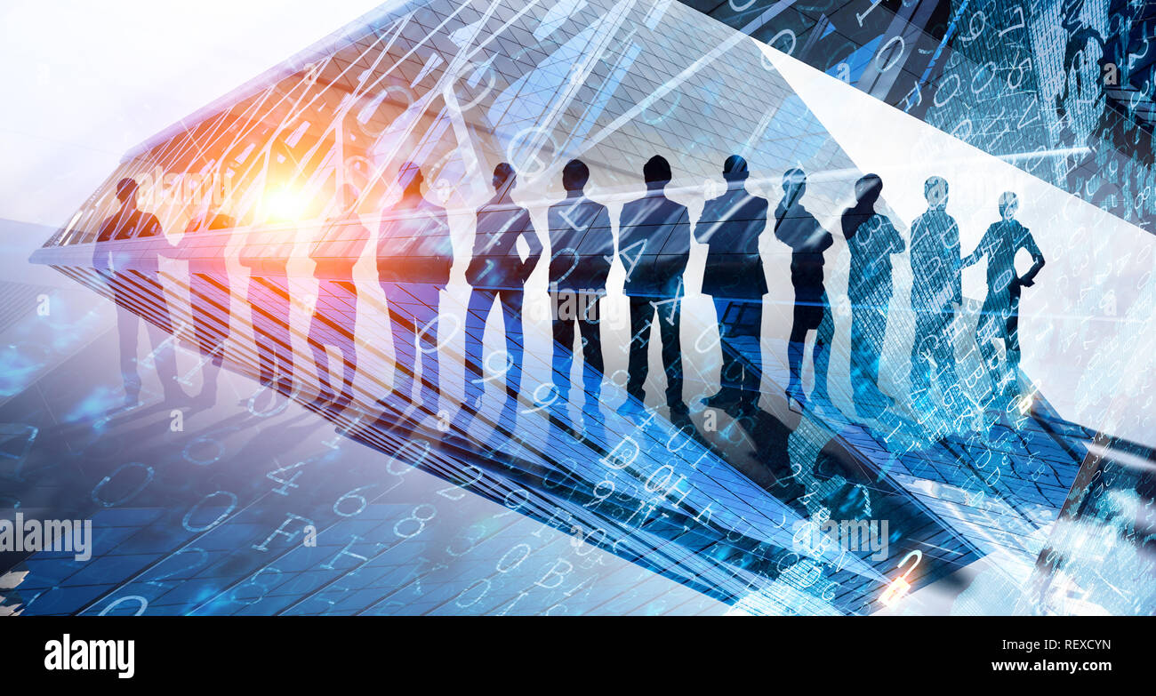Business team standing against window hi-res stock photography and ...