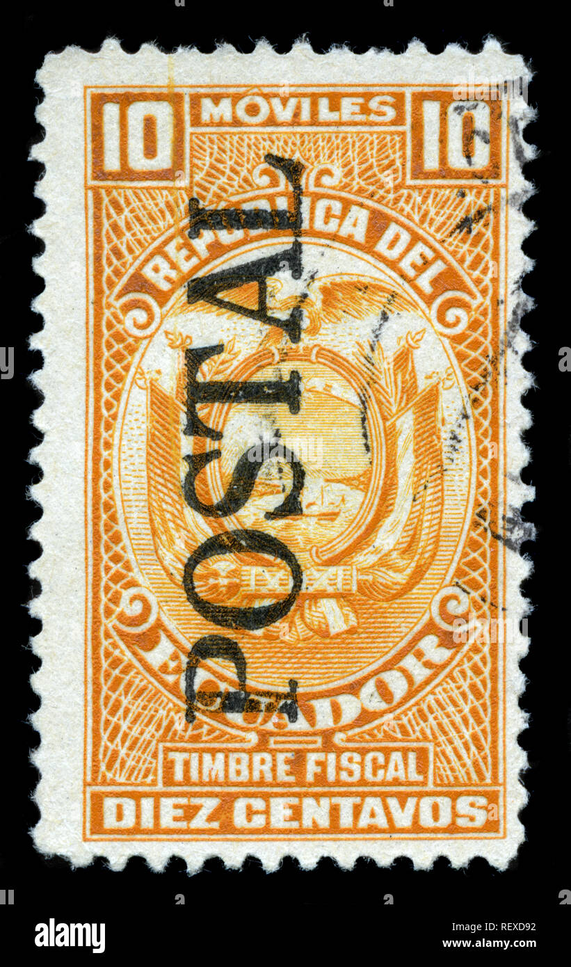 Stamp with inscription moviles timbre fiscal postal series hi-res stock ...