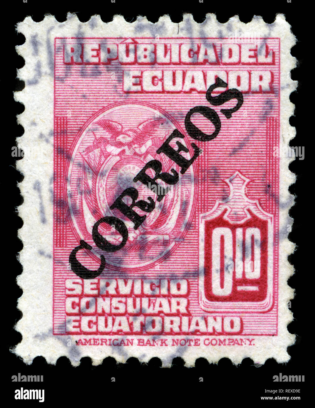 Postage stamp from Ecuador in the Consular Service stamps series issued ...
