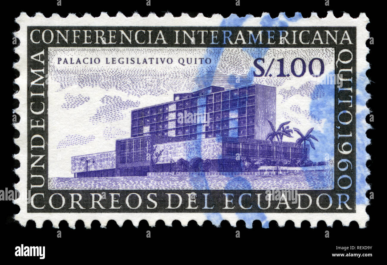 Postage stamp from Ecuador in the Inter-American Conference, Quito ...