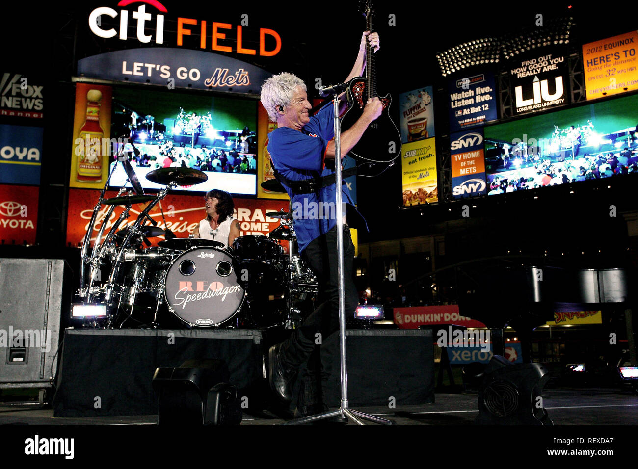 New York, USA. 15 Jun, 2012. Kevin Cronin performing on stage at The ...