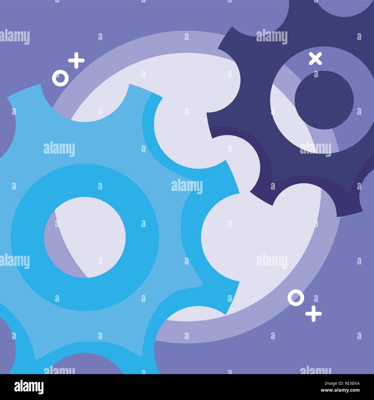gear wheels over purple background, vector illustration Stock Vector ...