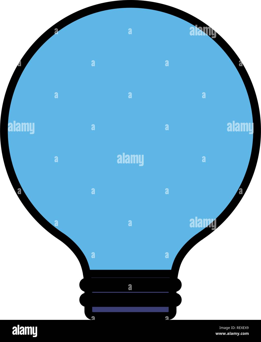 light bulb icon over white background, vector illustration Stock Vector ...