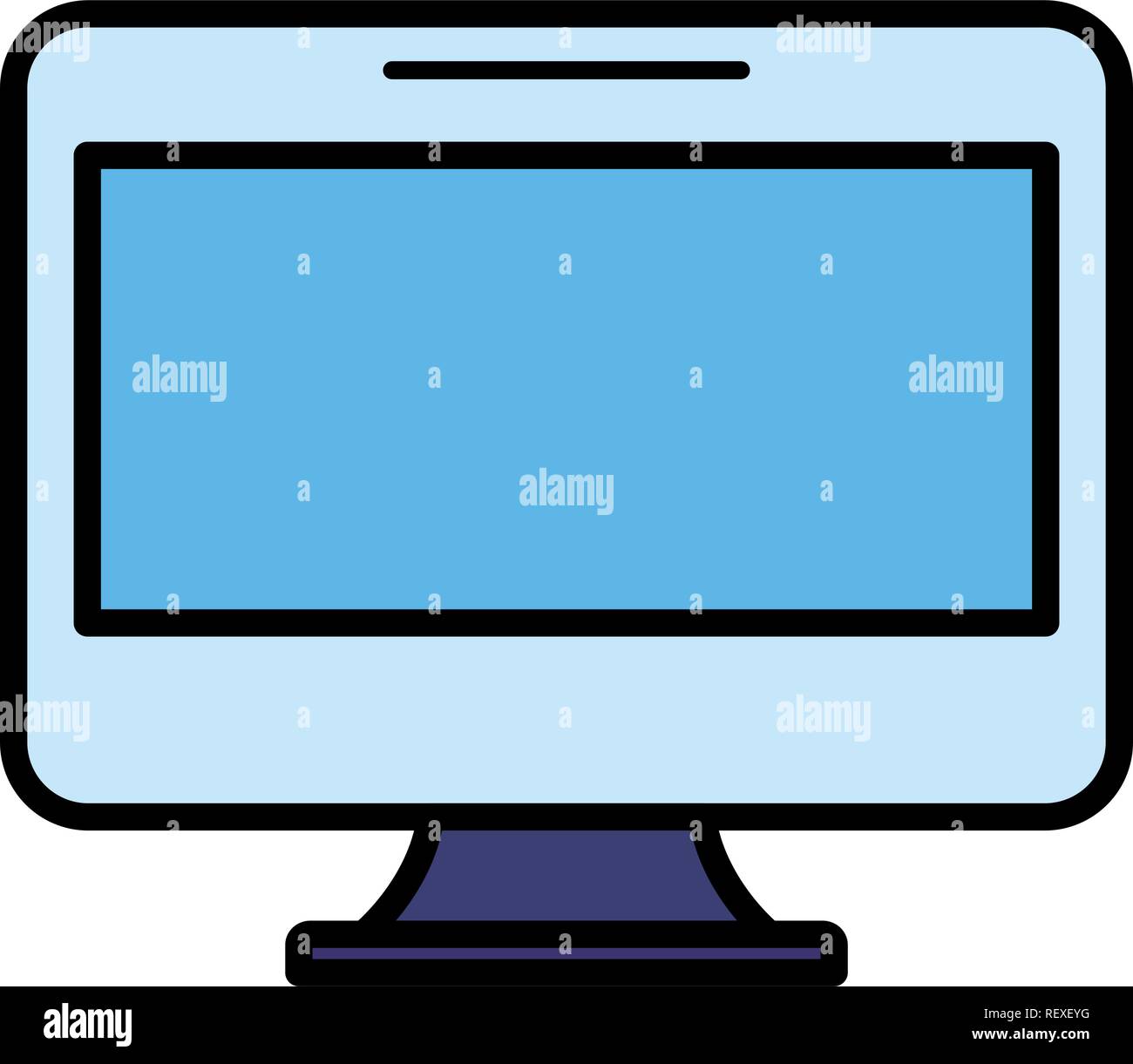 computer icon over white background, vector illustration Stock Vector ...