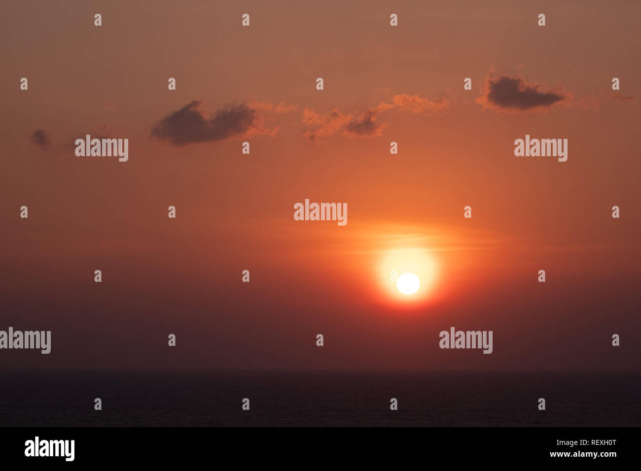 Scenic orange sunset sky background, scenic orange sunrise, relaxing ...