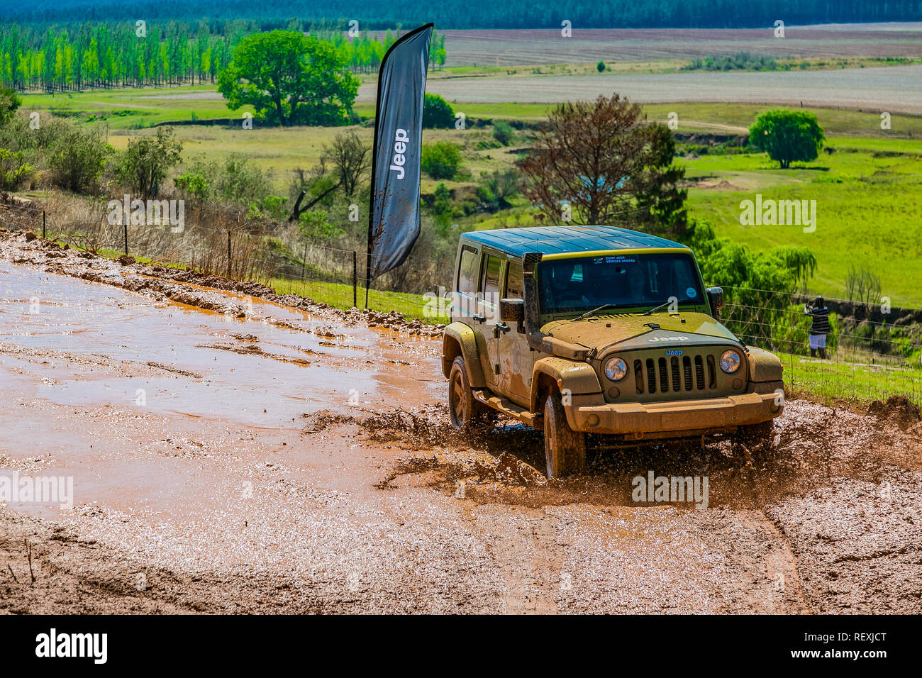 Harrismith, South Africa - October 02 2015: 4x4 Mud Driver Training at ...