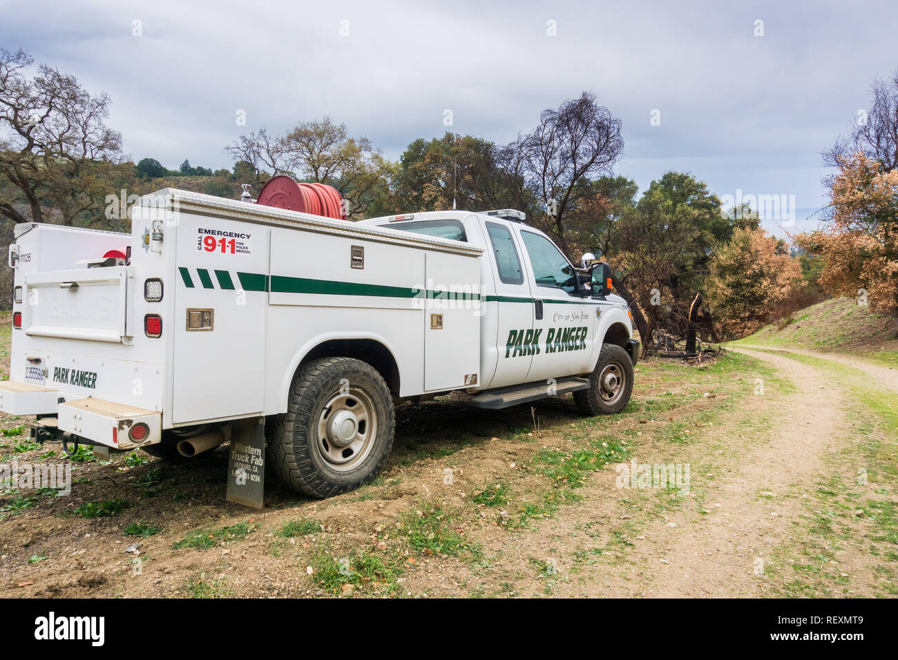 January 3, 2018 San Jose / CA / USA - Ranger service truck parked in ...