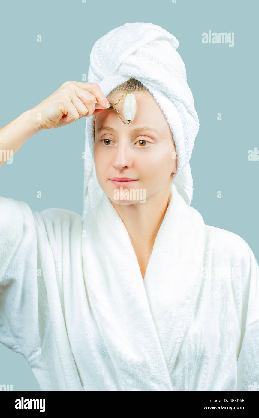 Face Massage Facial Beauty Treatment Beautiful Woman Getting Massage