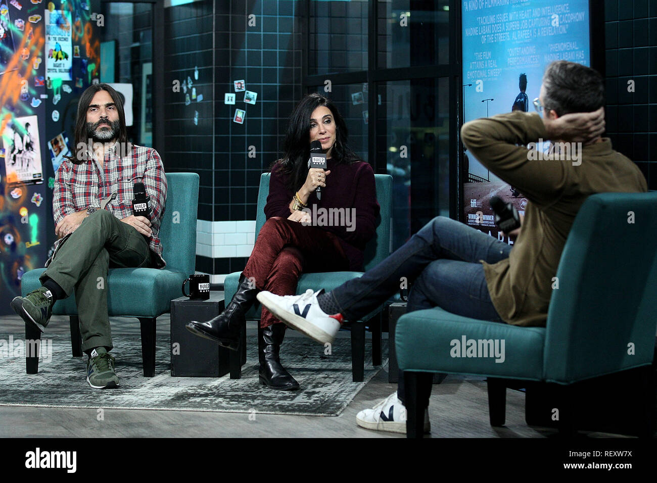 New York, USA. 10 Dec, 2018. Khaled Mouzanar, Nadine Labaki visits The ...