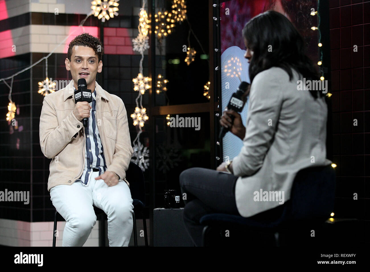 New York, USA. 10 Dec, 2018. Michael Longoria visits The Monday, Dec 10 ...