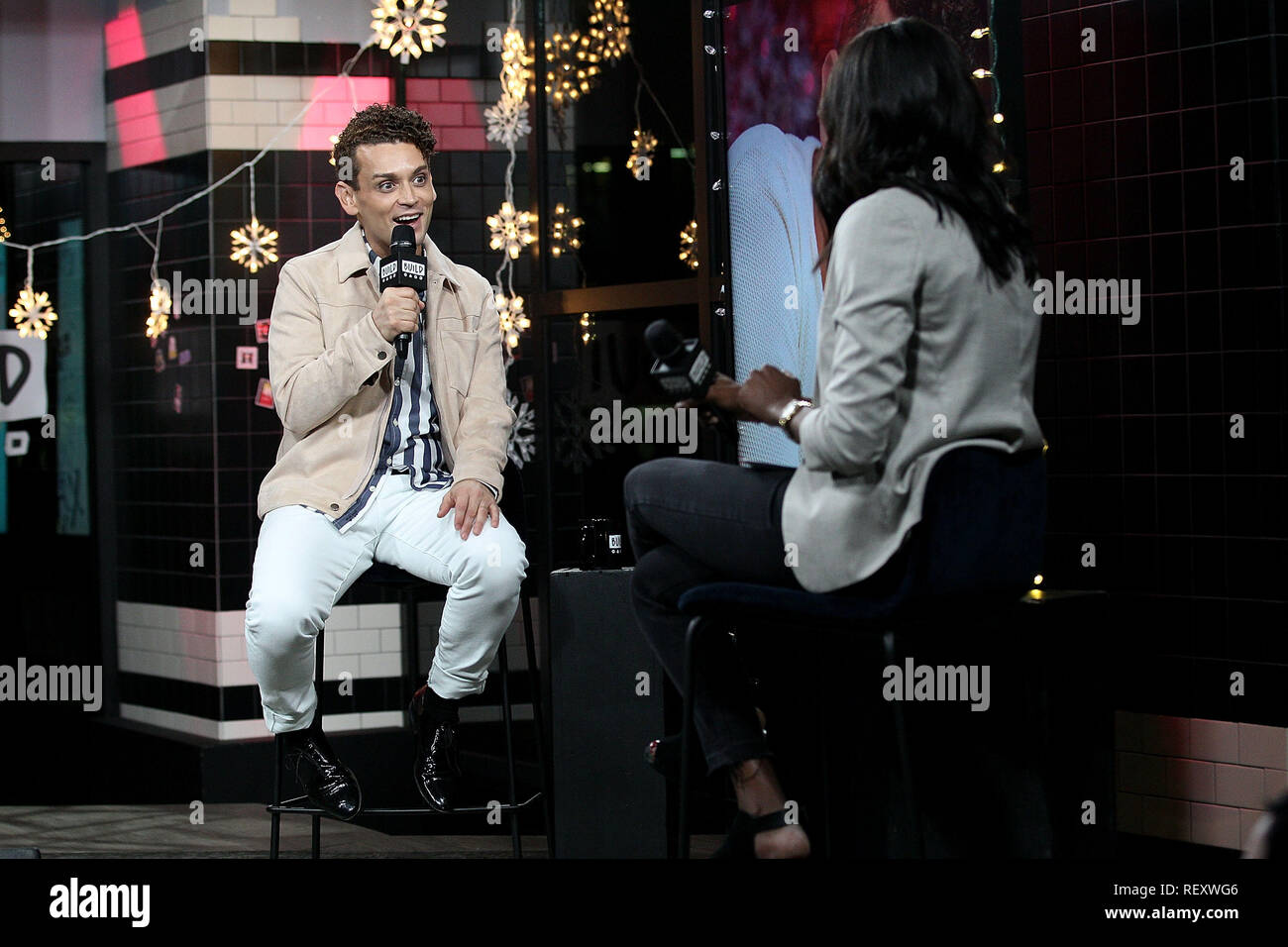 New York, USA. 10 Dec, 2018. Michael Longoria visits The Monday, Dec 10 ...