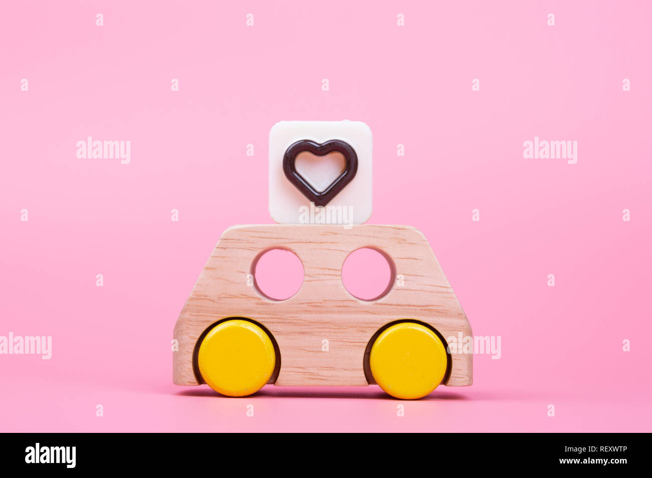 heart engraved in chocolate on toy car Stock Photo - Alamy
