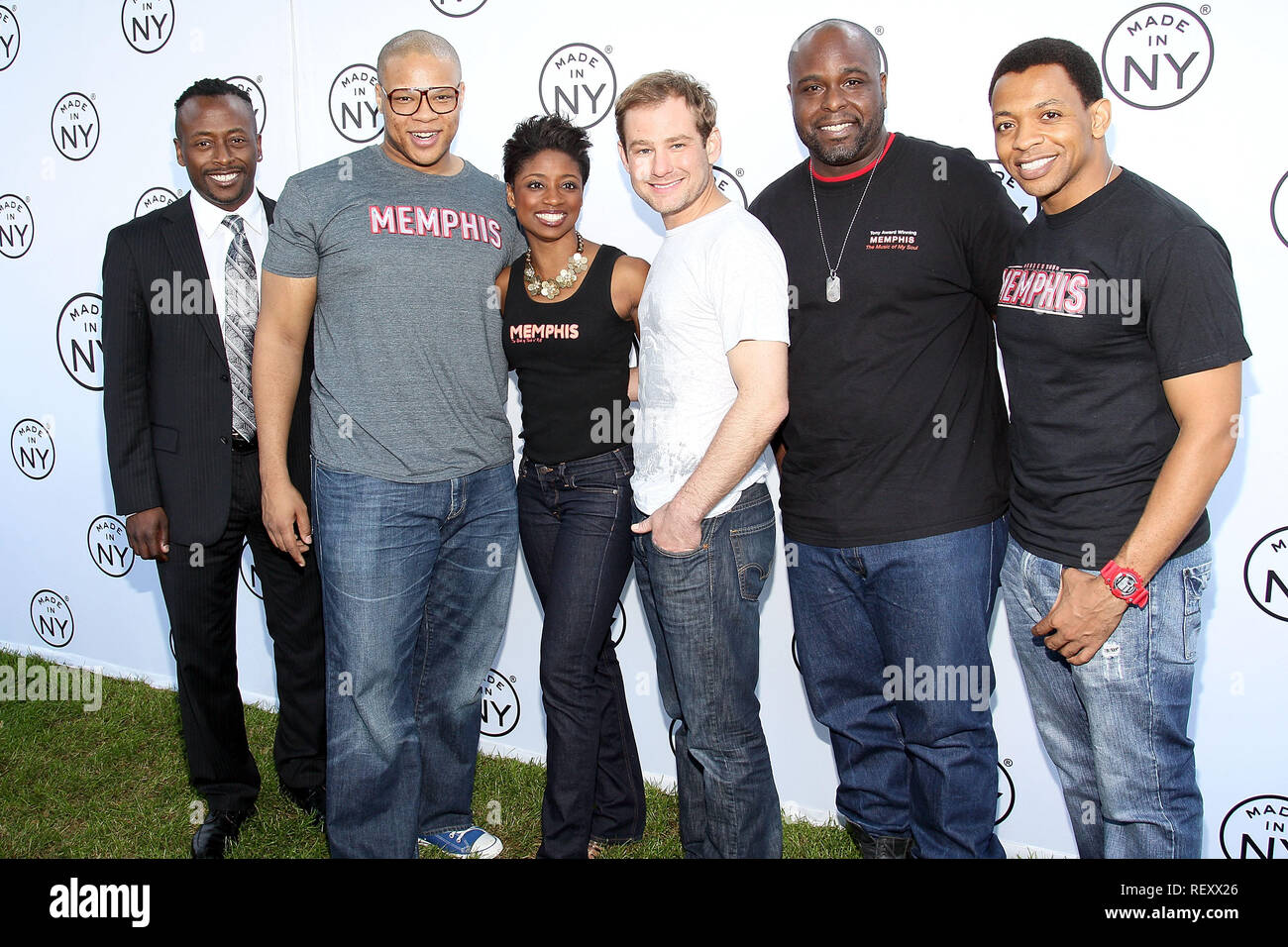New York, USA. 06 Jun, 2011. Montego Glover, Chad Kimball visits The ...