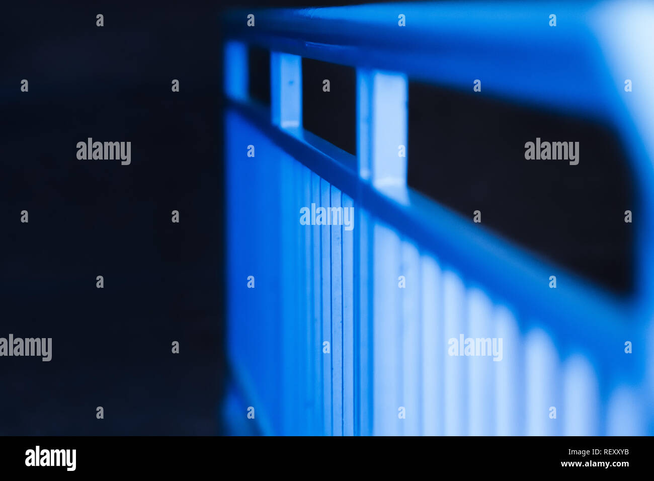 Blue handrail hi-res stock photography and images - Alamy