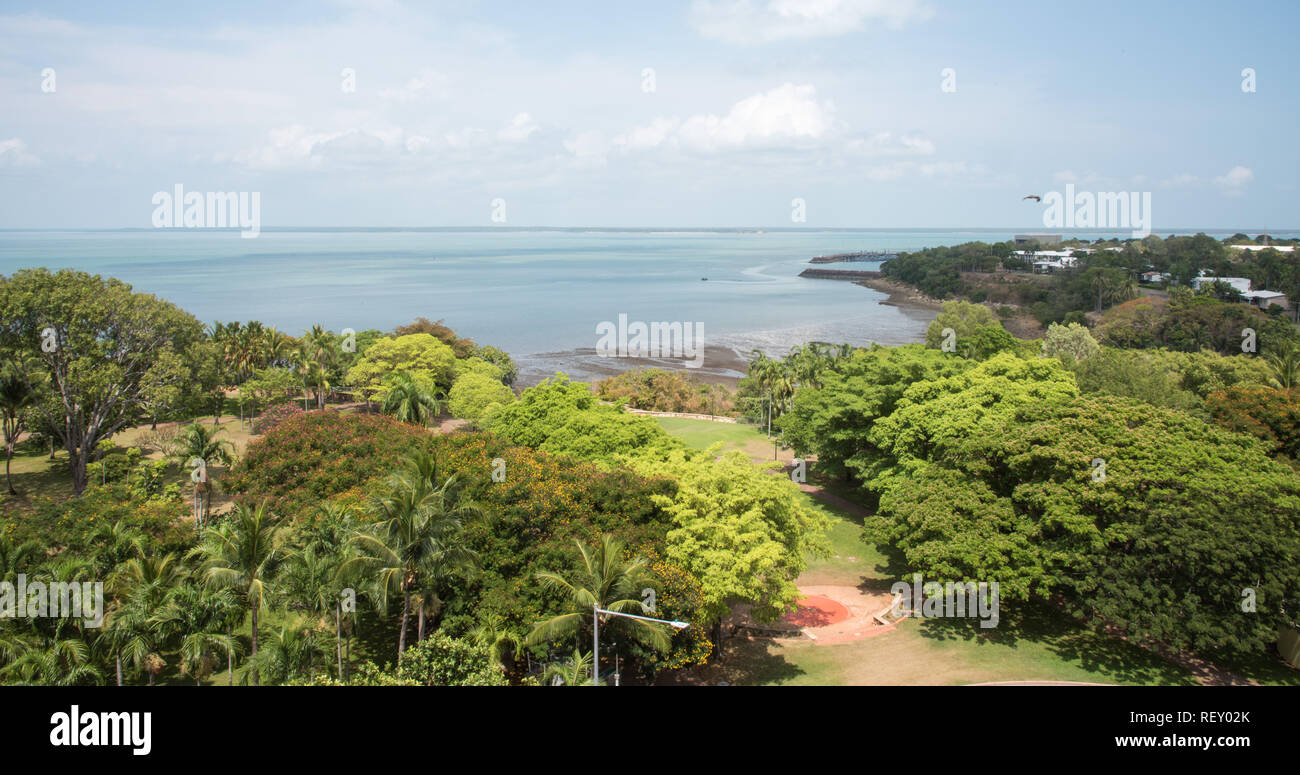 Darwin, Northern Territory, Australia-October 6,2017: High angle view ...