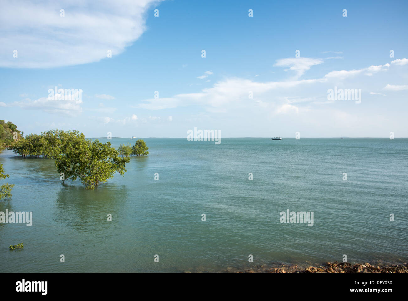 Darwin, Northern Territory, Australia-October 7,2017: Timor Sea view ...