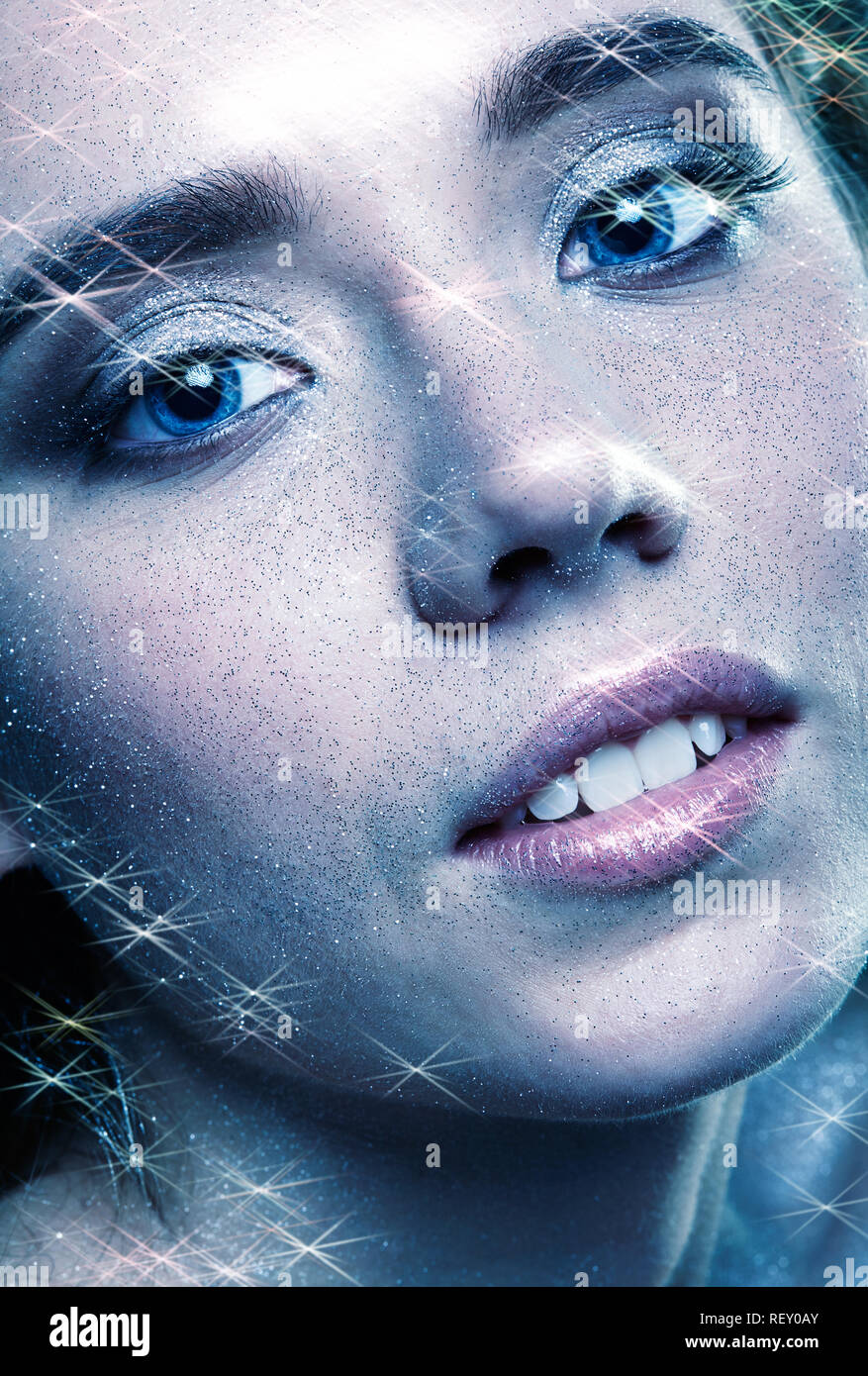 Female woman glow hi-res stock photography and images - Alamy