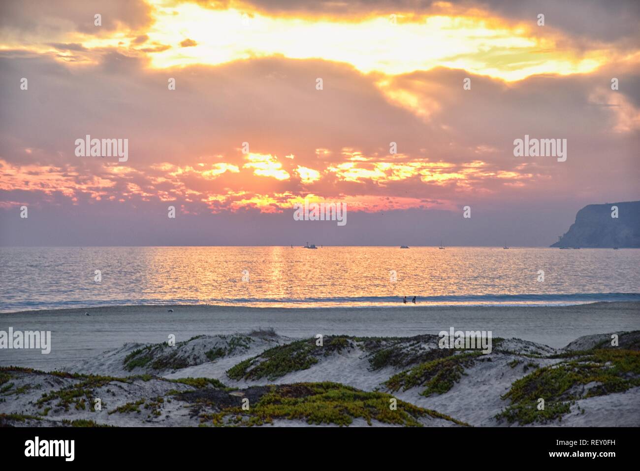 Coronado Beach in San Diego by the Historic Hotel del Coronado, at ...