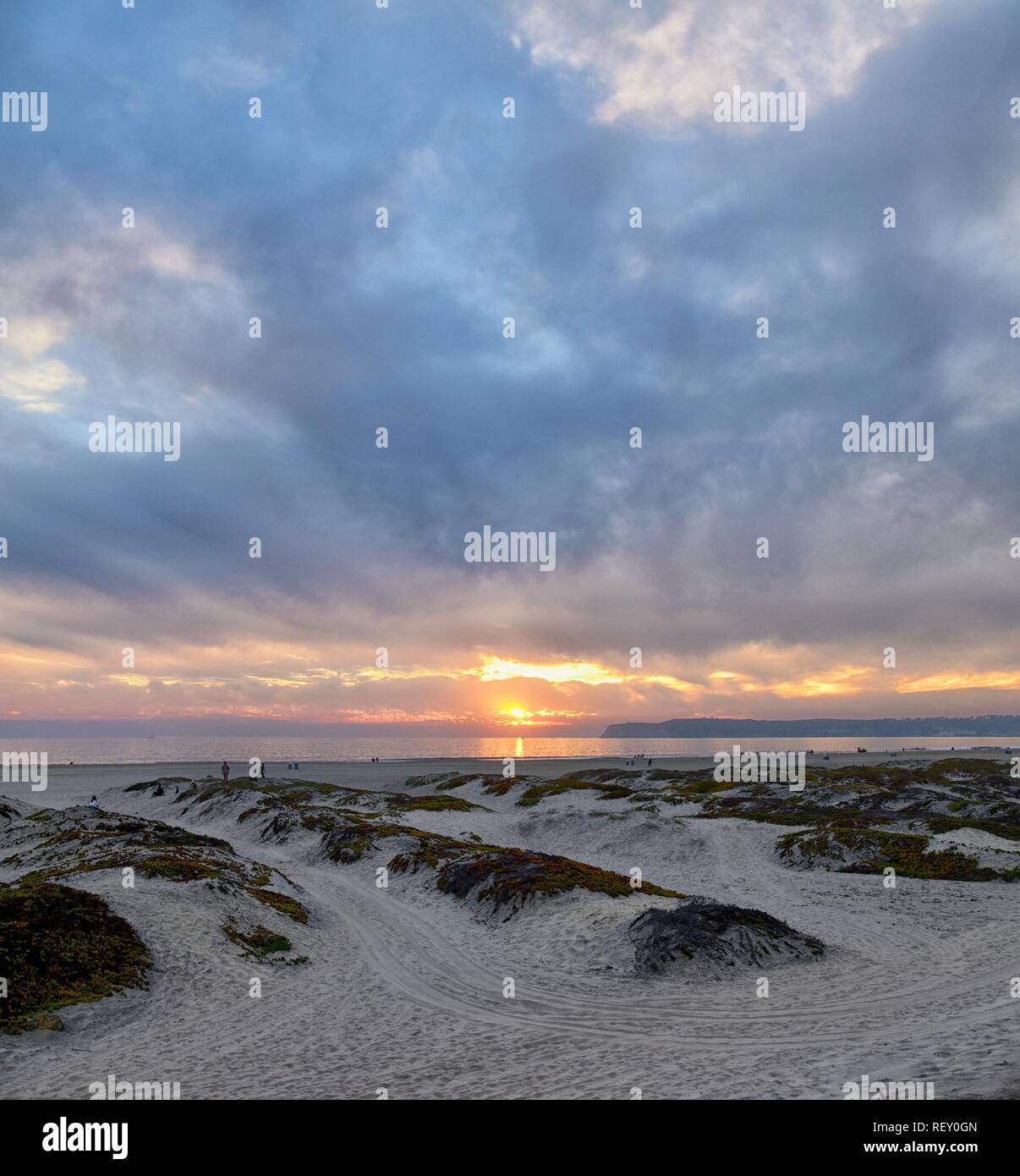 Coronado Beach in San Diego by the Historic Hotel del Coronado, at ...