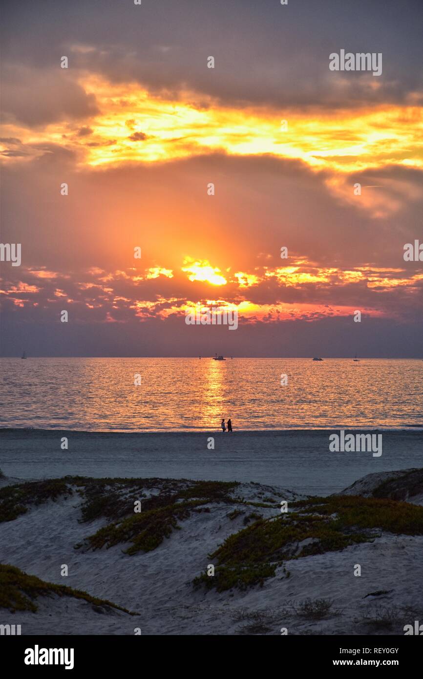 Coronado Beach in San Diego by the Historic Hotel del Coronado, at ...