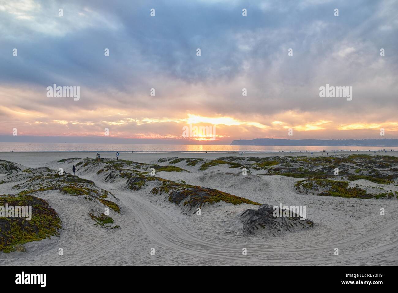 Coronado Beach in San Diego by the Historic Hotel del Coronado, at ...